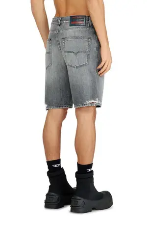 DIESEL® Regular-short Distressed Denim Shorts