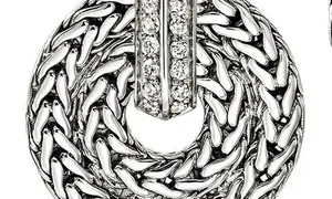 John Hardy Icon Link Frontal Hoop Earrings - Silver