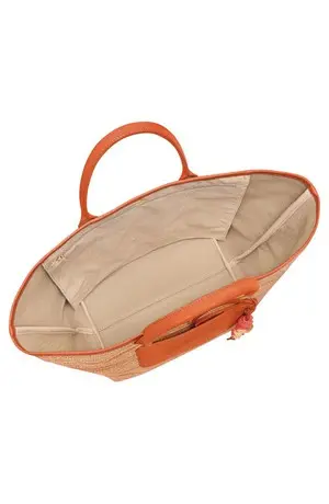 Longchamp Large Le Pliage Panier Raffia Tote