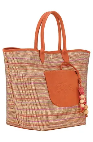 Longchamp Large Le Pliage Panier Raffia Tote