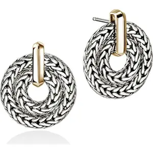 John Hardy Icon Mixed Metal Drop Earrings - Silver And Gold