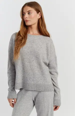 Women's Grey White Sweaters