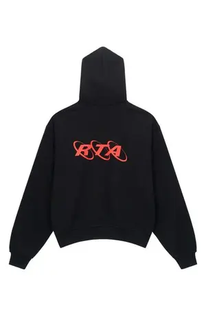 RtA Planetary Layered Zip Graphic Hoodie