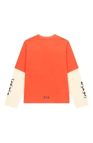RtA Loris Double Layer Logo Graphic T-shirt