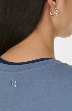 Sweaty Betty Boxy Cropped Sweatshirt - Luxe Blue