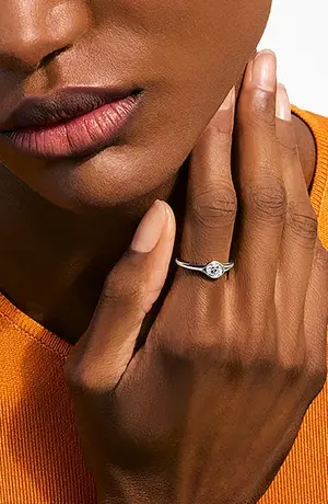 John Hardy Sterling Lab-grown Diamond Ring - Silver