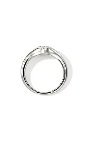 John Hardy Sterling Lab-grown Diamond Ring - Silver