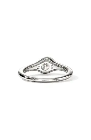 John Hardy Sterling Lab-grown Diamond Ring - Silver