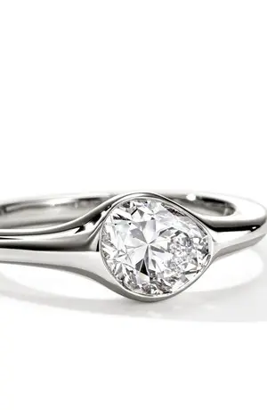 John Hardy Sterling Lab-grown Diamond Ring - Silver