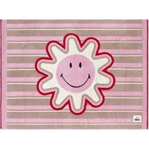 Barefoot Dreams Smiley Stripe Cozychic® Throw Blanket - Feather Multi
