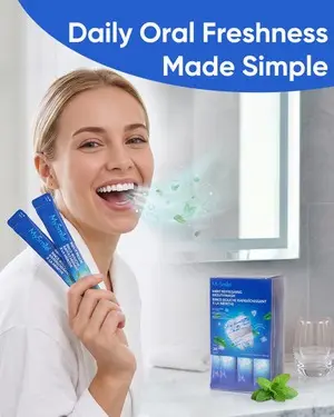 MYSMILE Travel-friendly Alcohol-free Mouthwash In Fresh Mint - Blue