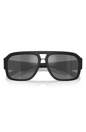 Dolce & Gabbana 58mm Pilot Sunglasses