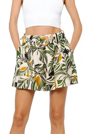 CIEBON Aryvia Belted Shorts