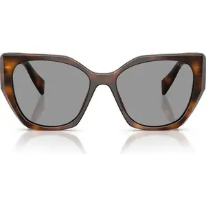 Prada 55mm Pillow Sunglasses - Juniper Tortoise/grey
