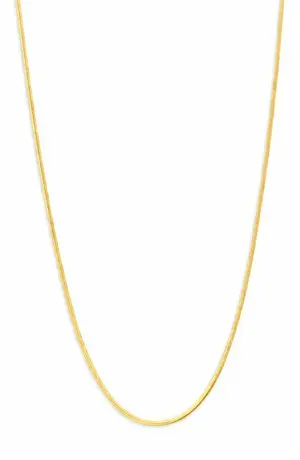 Argento Vivo Snake Chain Necklace - Gold