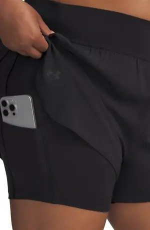 Under Armour Vanish 2-in-1 Athletic Shorts - Black//black