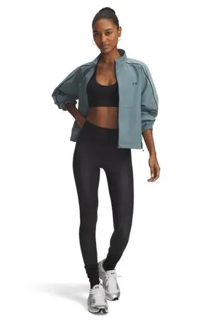Under Armour Meridian Suede Effect Ankle Leggings - Black// Black