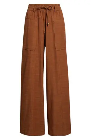 Wit & Wisdom Skyrise Wide Leg Pants - Pecan