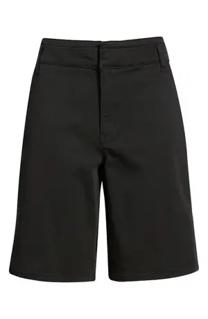 Wit & Wisdom High-waist Denim Shorts - Black