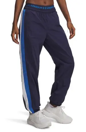 Under Armour Icon Water Repellent Crinkle Pants - Navy/white/blue