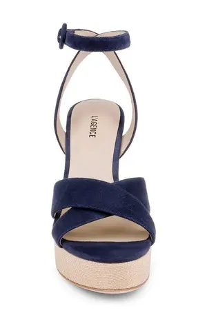 L'Agence Platform Sandal With Ankle Strap