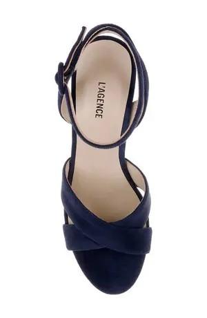 L'Agence Platform Sandal With Ankle Strap