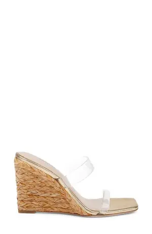 L'Agence Farrell Espadrille Wedge Slide Sandal