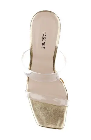 L'Agence Farrell Espadrille Wedge Slide Sandal