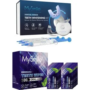 MYSMILE Original Teeth Whitening Kit With Teeth Wipes Double Pack - Blue