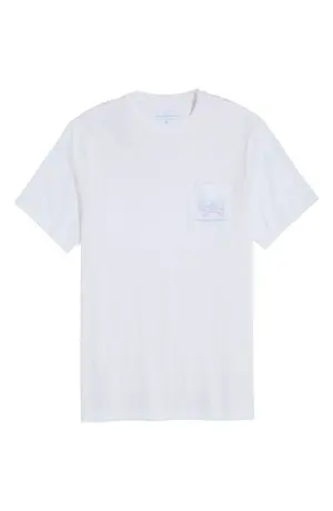 Vineyard Vines Bonefish Coral Cotton Graphic T-shirt - White Cap