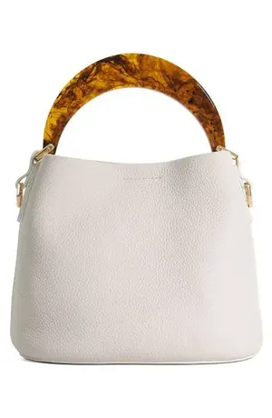 Dune London Dharla Leather Top Handle Bag - White