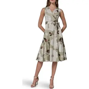 Donna Karan New York V Neck Day Dresses For Women