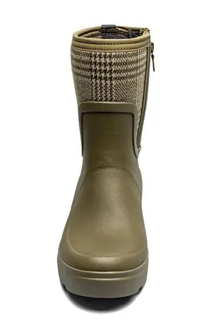 Bogs Hazel Mid Zip Rain Boot - Olive Multi