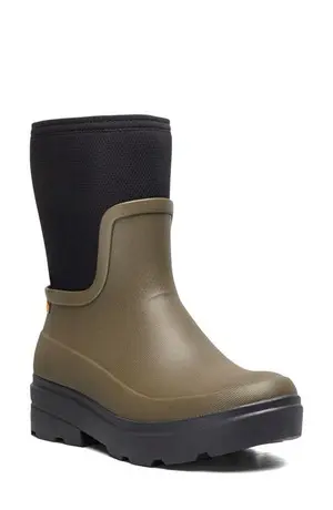 Bogs Hazel Mid Zip Waterproof Rain Boots - Olive