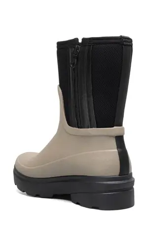 Bogs Hazel Mid Zip Waterproof Rain Boots - Taupe