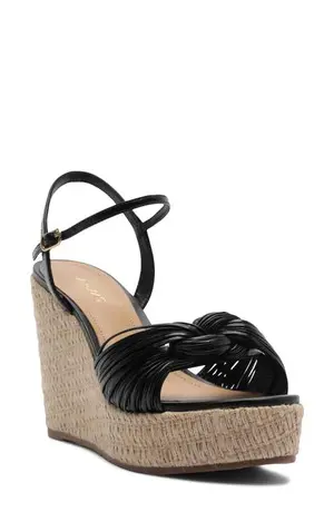AREZZO Platform Wedge Sandal - Black
