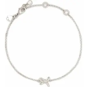 Kate Spade New York Mini Bow Pendant Bracelet - Silver