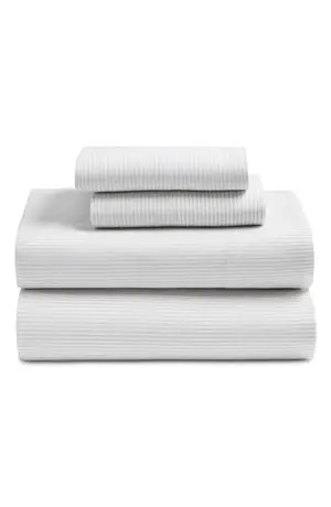 Nordstrom Stripe Cotton Percale Sheet Set - Grey Vapor Multi