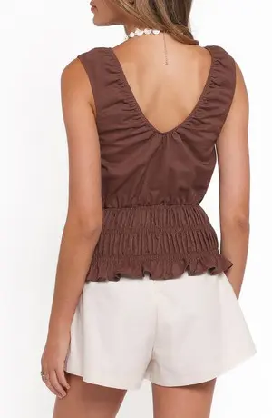 PETAL & PUP Lucilla Shirred Top