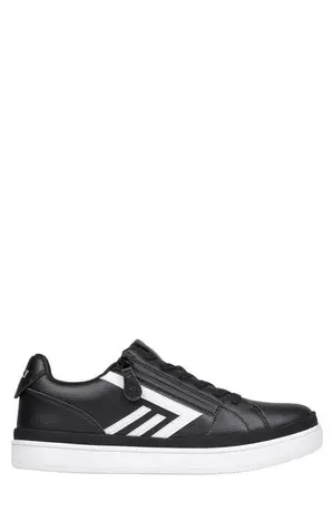 BILLY FOOTWEAR Classic Low Double Zip Sneakers - Black/white
