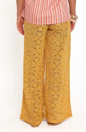 PETAL & PUP Jacinta Sequin Lace Pants