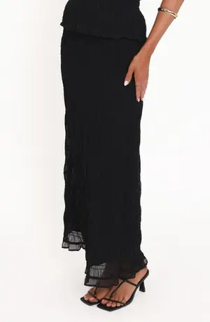 PETAL & PUP Shirred Maxi Skirt