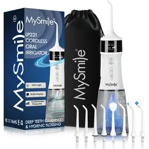 MYSMILE Lp221 Cordless Professional Water Flosser With Uvc Sterilizable - White
