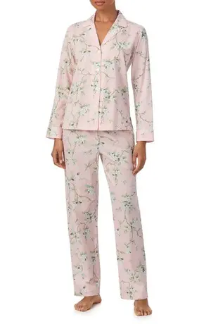 Ralph Lauren Floral Cotton Blend Pajamas - Blush Floral