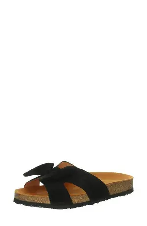 Women's Black Bow Sandals