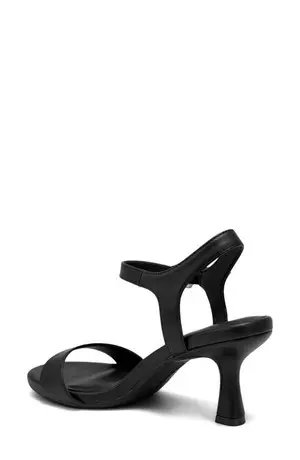 Aerosoles Divia Ankle Strap Sandal - Black Fx Nappa