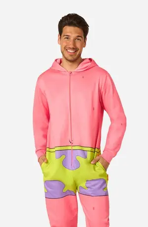 Opposuits Spongebob Squarepants™ Patrick Hooded Fleece Jumpsuit