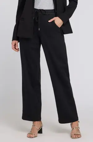 NYDJ Relaxed Drawstring Wide Leg Jeans