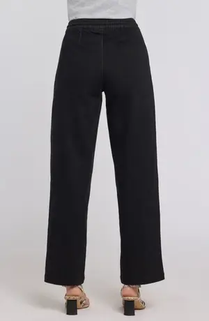 NYDJ Relaxed Drawstring Wide Leg Jeans