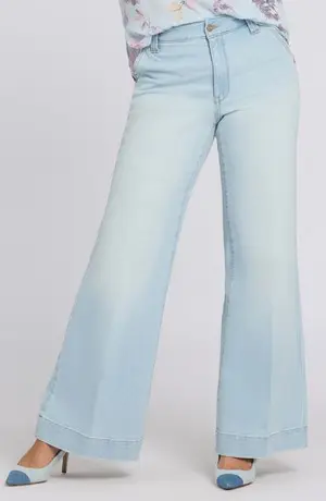 NYDJ Mia High Waist Palazzo Flare Jeans - Sky Valley